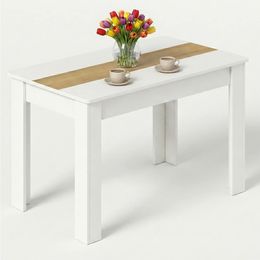 Vcm Vcm Esstisch, Holzwerkstoff K&uuml;chentisch H. 75 x B. 115 x T. 80 cm, kompakter Speisetisch f&uuml;r K&uuml;che & Essbereich, Tisch Disalo