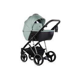 Chipolino Kombikinderwagen 3 in 1 Imperium Babyschale Babywanne Tasche Korb Gurt gr&uuml;n