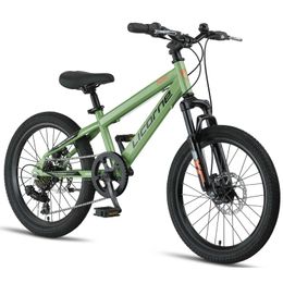 Licorne Bike Thunder Premium Mountainbike in 20, 24, 26, 27.5 und 29 Zoll Fahrrad f&uuml;r M&auml;dchen Jungen Herren und Damen Discbremse Gr&ouml;&szlig;e:20 Zoll;Farbe:Olivengr&uuml;n