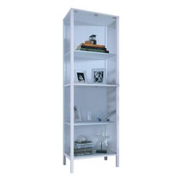 Vcm Glasvitrine stehend Jensol XL &ndash; hohe Standvitrine mit ESG-Sicherheitsglas, Glasfront & Seitenteile, moderner Vitrinenschrank, ca. 178 x 60 x 35 cm