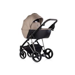 Chipolino Kombikinderwagen 3 in 1 Imperium Babyschale Babywanne Tasche Korb Gurt braun