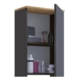 Vcm Badschrank Holzwerkstoff, Wandschrank f&uuml;rs Badezimmer mit 1 T&uuml;r und 2 F&auml;chern, Badezimmerschrank H&auml;ngeschrank, Ma&szlig;e H. 59 x B. 40 x T. 22 cm, Badm&ouml;bel modern &ndash; Cosila