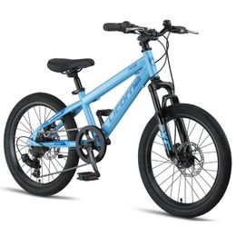 Licorne Bike Thunder Premium Mountainbike in 20, 24, 26, 27.5 und 29 Zoll Fahrrad f&uuml;r M&auml;dchen Jungen Herren und Damen Discbremse Farbe:Aquamarine;Gr&ouml;&szlig;e:20 Zoll