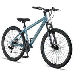 Licorne Bike Thunder Premium Mountainbike in 20, 24, 26, 27.5 und 29 Zoll Fahrrad f&uuml;r M&auml;dchen Jungen Herren und Damen Discbremse Farbe:Aquamarine;Gr&ouml;&szlig;e:27.5 Zoll