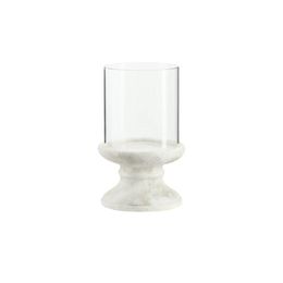 HOME STORY Windlicht mit Glasaufsatz grau Zement,Glas Ma&szlig;e (cm): H: 25,5 &Oslash;: 16.0 &raquo; M&ouml;bel Kraft