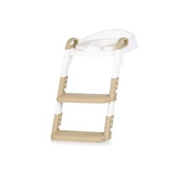 Chipolino Toilettentrainer Kiddy Toilettensitz h&ouml;henverstellbar Griffe Stufen beige
