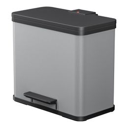 Hailo &Ouml;ko trio Plus L, Tret-M&uuml;lltrenner, 3x9 ltr, Silber (6332200)