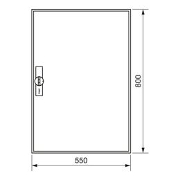 Hager Z&auml;hlerschrank,universZ 800x550x205,IP44 ZB12S)