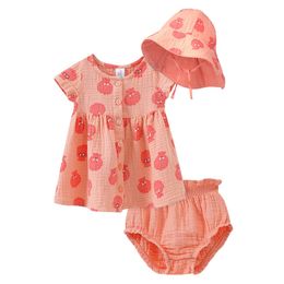 Topomini Newborn Musselin-Set Kleid, Shorts und Hut