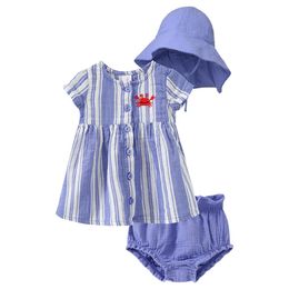 Topomini Newborn Musselin-Set Kleid, Shorts und Hut