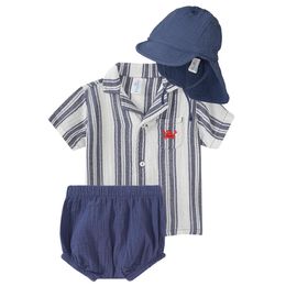 Topomini Newborn Set aus Musselin-Hemd, Shorts und Hut
