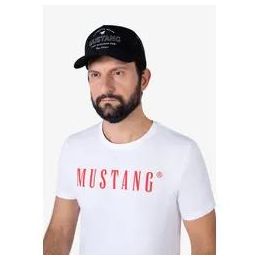 Baseball Cap Mustang "Taylor", Herren, schwarz, Canvas, Baumwolle, bestickt, Caps, gerundeter Schirm, Gr&ouml;&szlig;enverstellbar, Markenlogo vorne