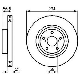 Bosch Bremsscheibe 0 986 478 977 vorne rechts links bel&uuml;ftet 294mm f&uuml;r SUBARU 26310AC041 26310AC040 26300AC041