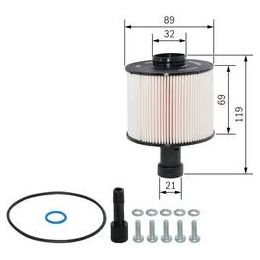 Bosch Kraftstofffilter F 026 402 825 &Oslash;88,5mm 88,5mm f&uuml;r RENAULT DACIA MERCEDES-BENZ NISSAN 164033957R 164007679R 164005734R