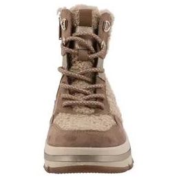 Stiefel Tom Tailor "Tom Tailor Winter Boots", Damen, Gr. 42, sand, unifarben, Schuhe Stiefel