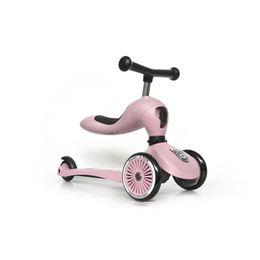 Scoot and Ride 2In1-Kinderscooter Highwaykick 1, Rosa, Metall, Kunststoff, 24x37x55 cm, h&ouml;henverstellbarer Lenker, weicher Sitz, Anti-&Uuml;berschlag-Vorrichtung, Outdoor Spielzeug, Kinderfahrzeuge, Scooter & Cityroller