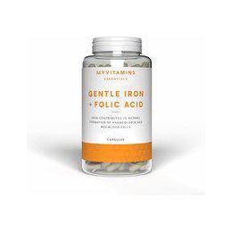 Myvitamins Gentle Iron Bisglycinate + Folic Acid - 30 Capsules, 30Portionen - Geschmacksneutral