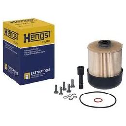 HENGST FILTER Kraftstofffilter E437KP D266 mit Dichtungen 89mm f&uuml;r RENAULT TRUCKS NISSAN 16400-00Q2A 164038815R 1640345.10R