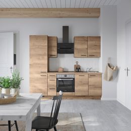 Nobilia K&uuml;chenblock Structura High m. Ger&auml;ten Eiche dunkel