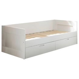 Boxxx Ausziehbett, Wei&szlig;, Holz, Buche, Hartholz, 90x200 cm, mit Schubk&auml;sten,nicht verstellbar, Kinder- & Jugendzimmer, Kinderm&ouml;bel, Kinderbetten, Ausziehbetten