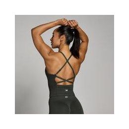 Myprotein MP Damen Tempo Nahtlos Strappy Top - Nachtgrau - XXL
