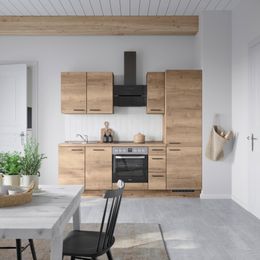 Nobilia K&uuml;chenblock Structura High m. Ger&auml;ten Eiche dunkel