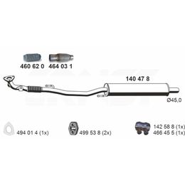 Ernst Vorschalld&auml;mpfer 140478 f&uuml;r VAG