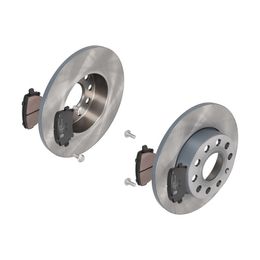 Blue Print Bremsensatz, Scheibenbremse vkb0126 Hinterachse voll 260mm f&uuml;r Skoda VW SEAT Audi