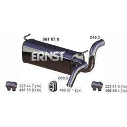 Ernst Endschalld&auml;mpfer 061070 f&uuml;r Opel GM