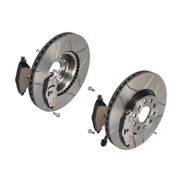Brembo Bremsensatz-Vorderachse MAX LINE SK8K0F5Z08 Bremsensatz, Scheibenbremse vorne rechts links innenbel&uuml;ftet 312mm f&uuml;r SKODA VW (SVW) SEAT (FAW) AU