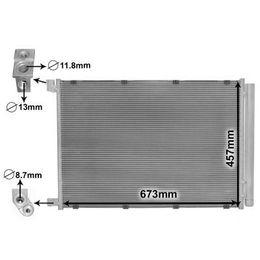 Van Wezel Kondensator, Klimaanlage 30015703 f&uuml;r Mercedes