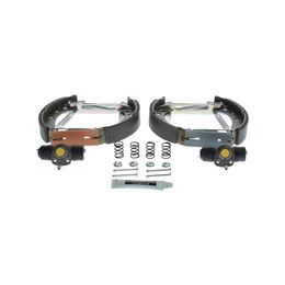 Bosch Bremsbackensatz KIT SUPERPRO 0 204 114 053 hinten rechts links vormontiert 17,46mm f&uuml;r VW 6K0698801A