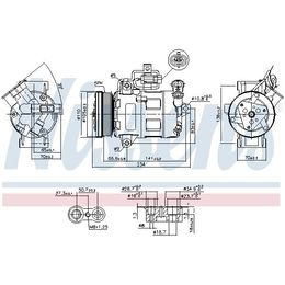 NISSENS Kompressor, Klimaanlage 89216 f&uuml;r VAUXHALL