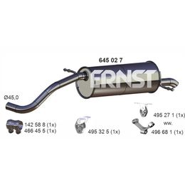 Ernst Endschalld&auml;mpfer 645027 f&uuml;r SEAT VAG 6Q6253609AQ 6Y6253609 6Q6253609L
