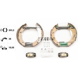 TEXTAR Bremsbackensatz Shoe Kit Pro 84043800 hinten rechts links vormontiert f&uuml;r FORD 6500944 91AB2200LA 76HB14401DA