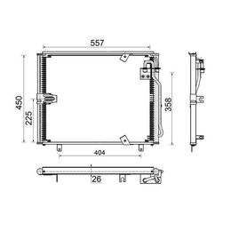 Mahle Kondensator, Klimaanlage AC 148 000S f&uuml;r ALPINA BMW 64538390470 64531466061 8390586