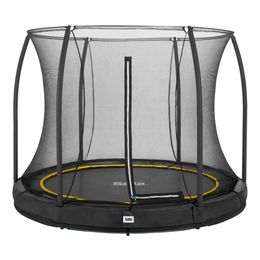 Salta Trampolin Salta Comfort Edition Ground, Schwarz, Metall, Kunststoff, Textil, Outdoor Spielzeug, Trampoline