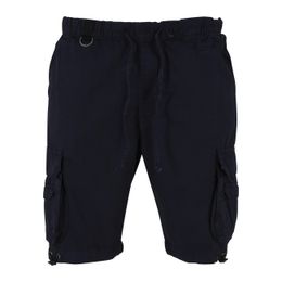 Stoffhose Urban Classics "Urban Classics Herren Double Pocket Cargo Shorts", Herren, Gr. S, US-Gr&ouml;&szlig;en, navy, 100% Baumwolle, unifarben, normal, Hosen Stoffhose