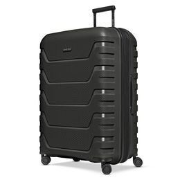 Trolley SMARTBOX "Edition 01 4 Rollen Trolley 76 cm mit Dehnfalte", Gr. 117 l, schwarz, Polypropylen, Koffer