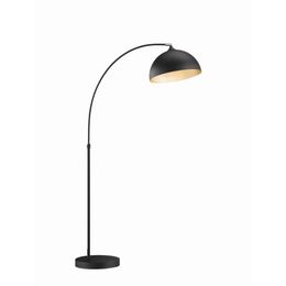 Fischer und Honsel Fischer & Honsel Stehleuchte Leitung, Schwarz, Metall, 65x160-200x65 cm, Lampen & Leuchten, Innenbeleuchtung, Leuchten nach R&auml;umen, Wohnzimmerlampen