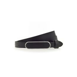 Lederg&uuml;rtel Tamaris, Damen, Gr. 110, schwarz, Rindsleder, G&uuml;rtel Lederg&uuml;rtel, Elegante, lederbezogene Koppelschlie&szlig;e in gl&auml;nzendem Silber