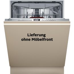 Neff vollintegrierbarer Geschirrsp&uuml;ler "S255EVX04E", Energieeffizienz: B (A-G), silber, B:59,8cm H:86,5cm T:55cm, Geschirrsp&uuml;ler, Automatische T&uuml;r&ouml;ffnung f&uuml;r Effizienz, flexible K&ouml;rbe & Schubladen