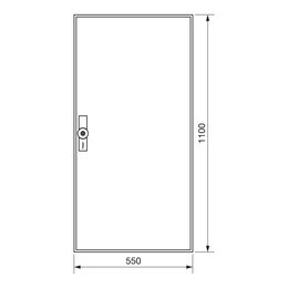 Hager Z&auml;hlerschrank, universZ 1100x550x205, IP54 ZB32W)