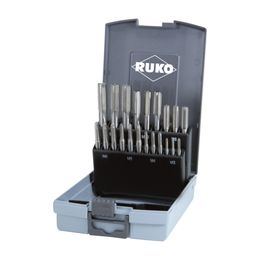 Ruko M DIN 352 HSS Co 5 Handgewindebohrer-Satz aus Kobaltlegierung, Gewindegr&ouml;&szlig;en M3-M12, 21-teilig, 245001ERO)