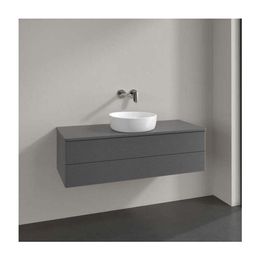 Villeroy & Boch Villeroy und Boch Antao Waschtisch-Unterschrank K21150GK 120x36x50cm, Hahnloch, Waschbeckenplattenfarbe Lack, anthracite matt lacquer