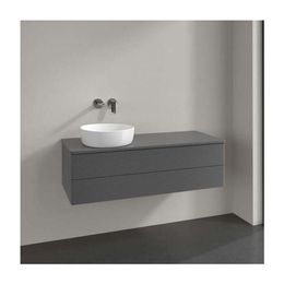 Villeroy & Boch Villeroy und Boch Antao Waschtisch-Unterschrank K22150GK 120x36x50cm, Hahnloch, Waschbeckenplattenfarbe Lack, anthracite matt lacquer