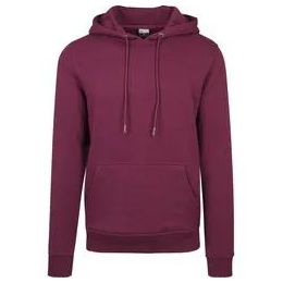 Sweatshirt Urban Classics "Urban Classics Herren Basic Sweat Hoody", Herren, Gr. S, port, 63% Baumwolle, 37% Polyester, unifarben, Sweatshirts Sweatshirt