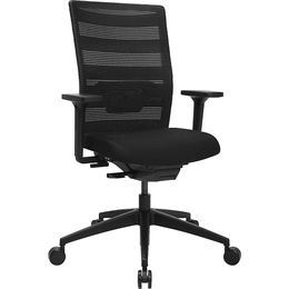 Topstar B&uuml;rostuhl AirWork, mit Armlehnen, Synchronmechanik, schwarz, schwarz