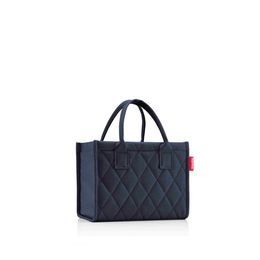 Reisenthel Einkaufstasche Daily shopper XS rhombus midnight gold, Dunkelblau, Textil, 27x21x14 cm, Freizeit, Koffer & Taschen, Einkaufstaschen