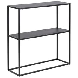 Mid.you Konsolentisch, Schwarz, Metall, eckig, 79.5x80.5x26 cm, Wohnzimmer, Wohnzimmertische, Konsolentische